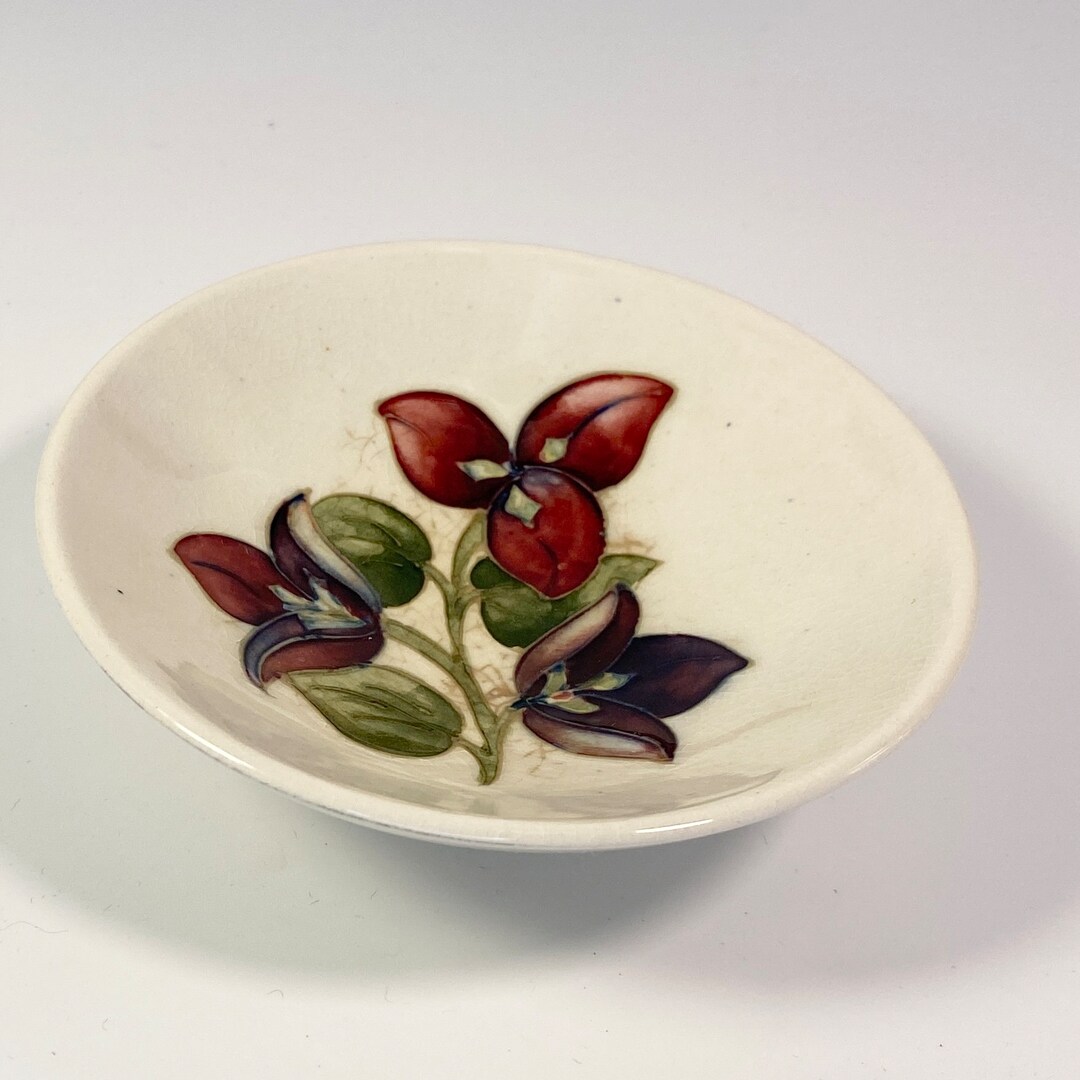 Extremely Rare MOORCROFT Bougainvillea Floral Pin Dish England - Etsy