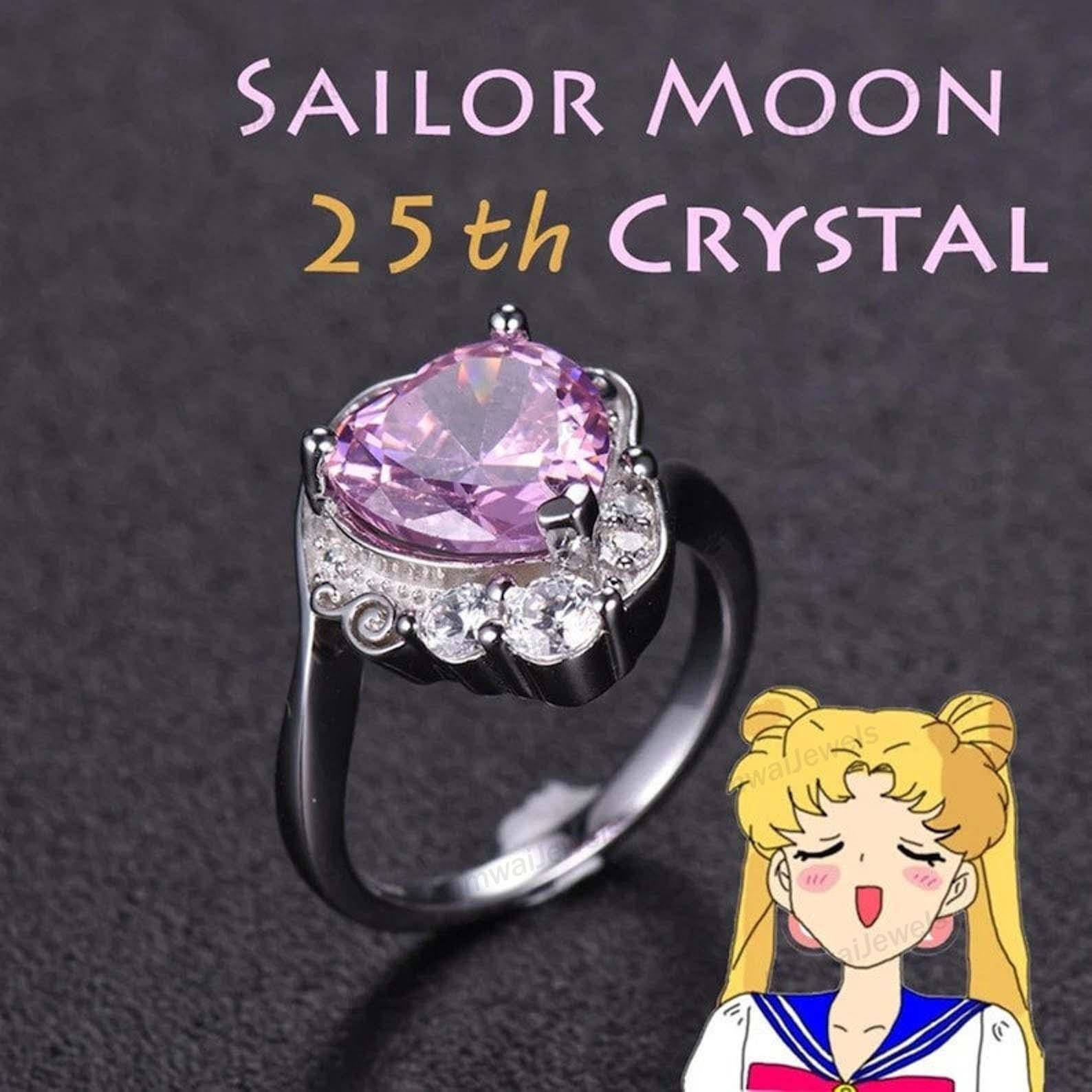 Usagi Engagement Ring, 925 Sterling Silver Ring, Sailor Moon Ring, Usagi Tsukino Ring, Sailor ...