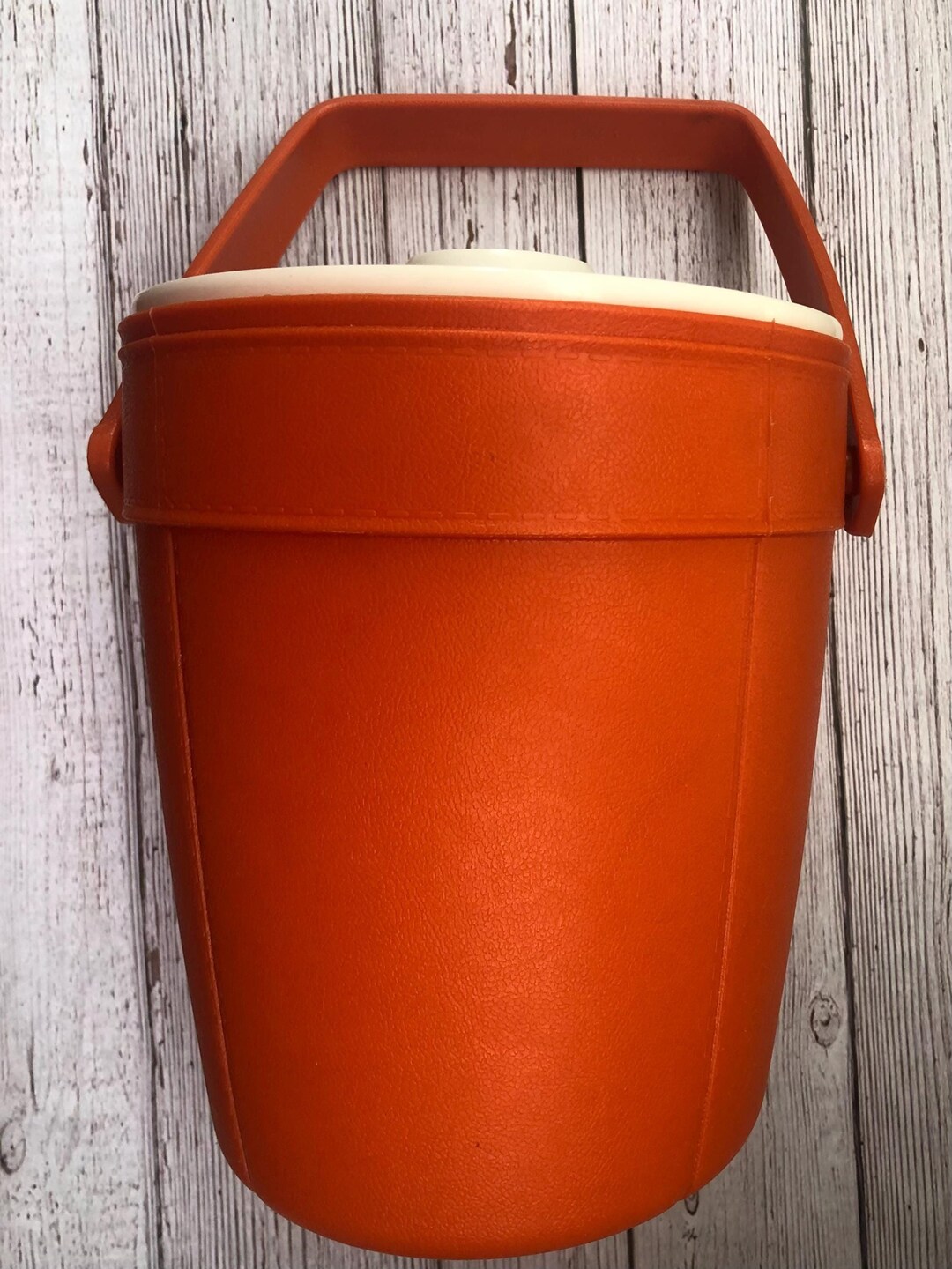 Vintage Rubbermade Orange Ice Bucket - Etsy
