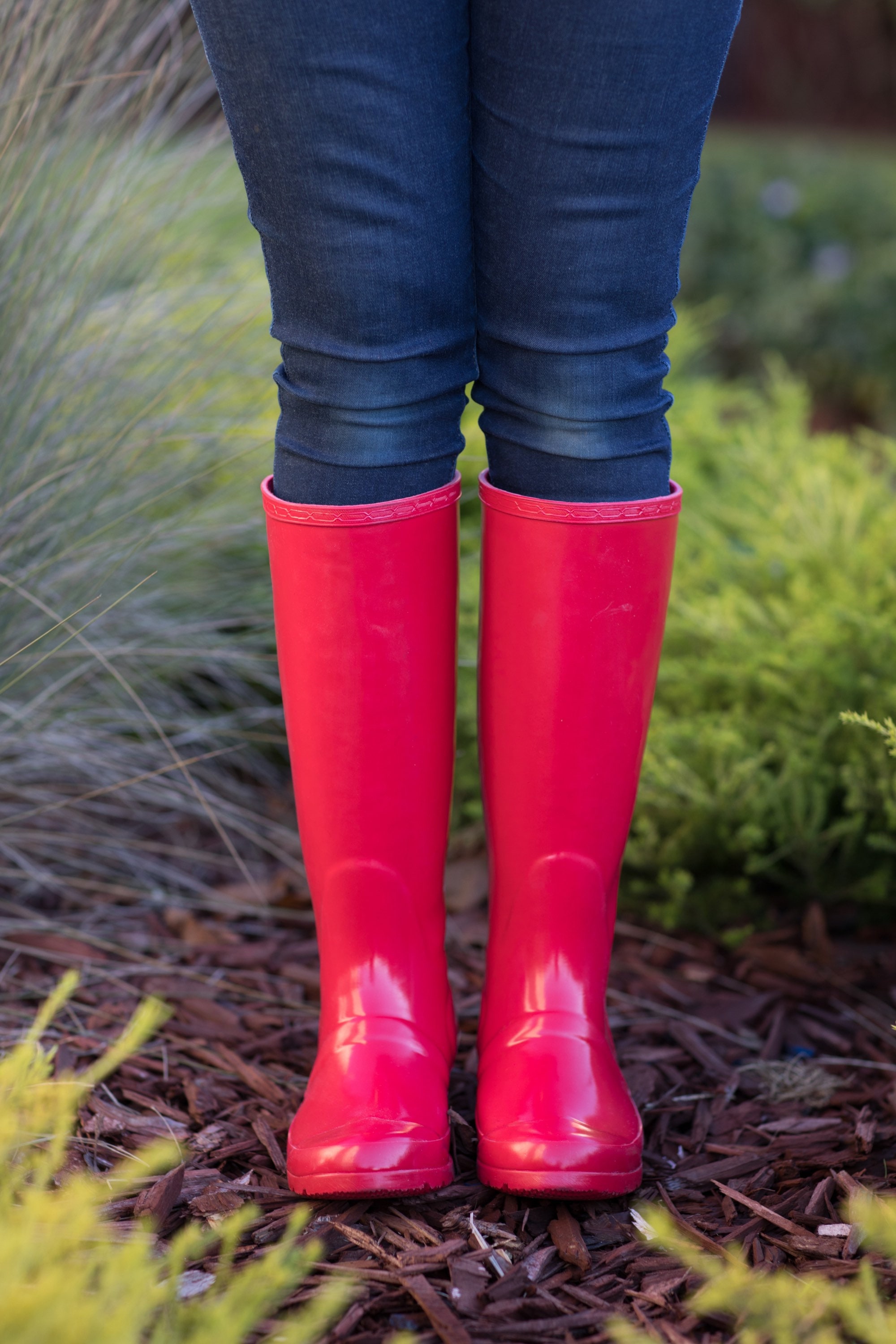 Women’s Tall Red Rainboots - Etsy