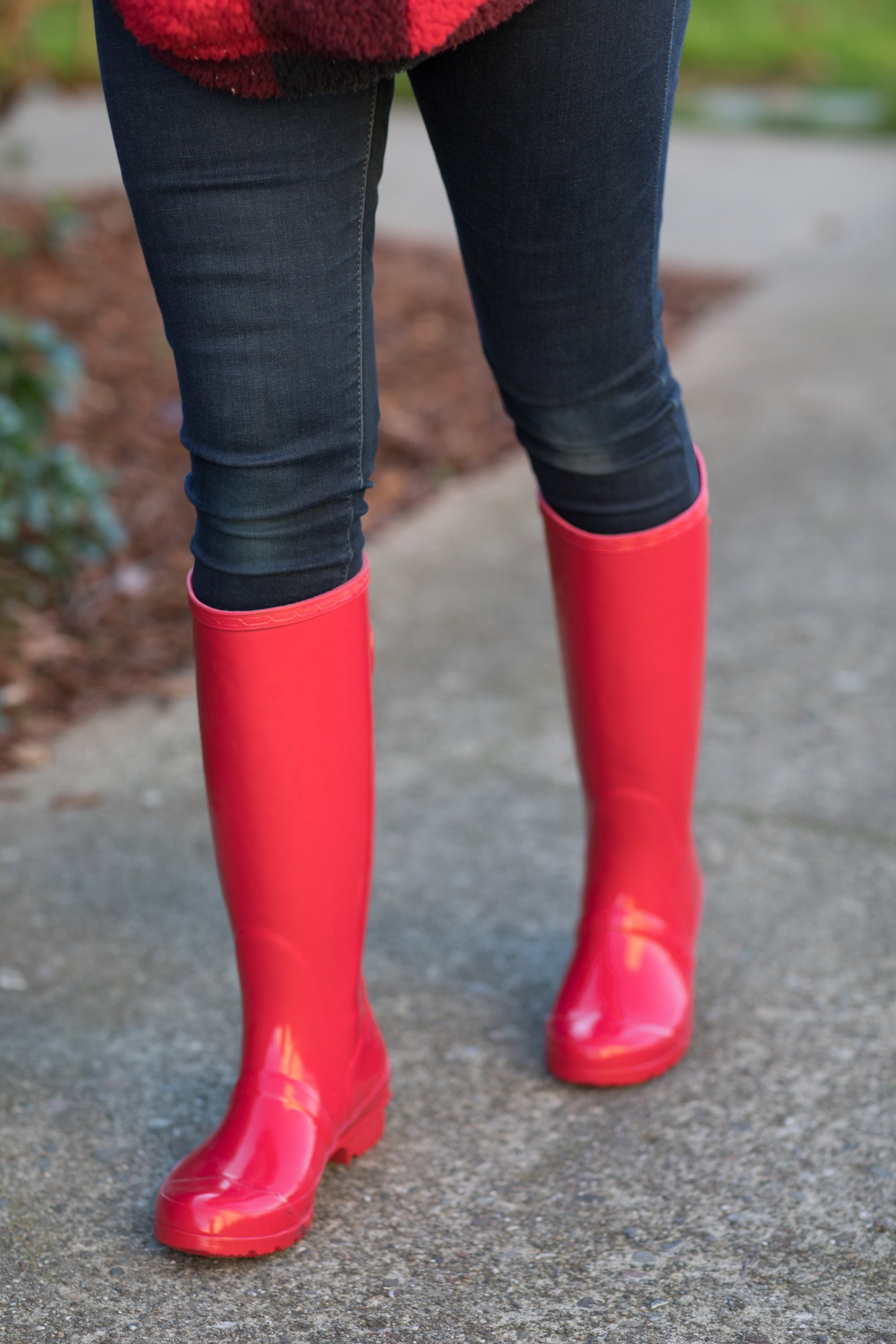 Women’s Tall Red Rainboots - Etsy