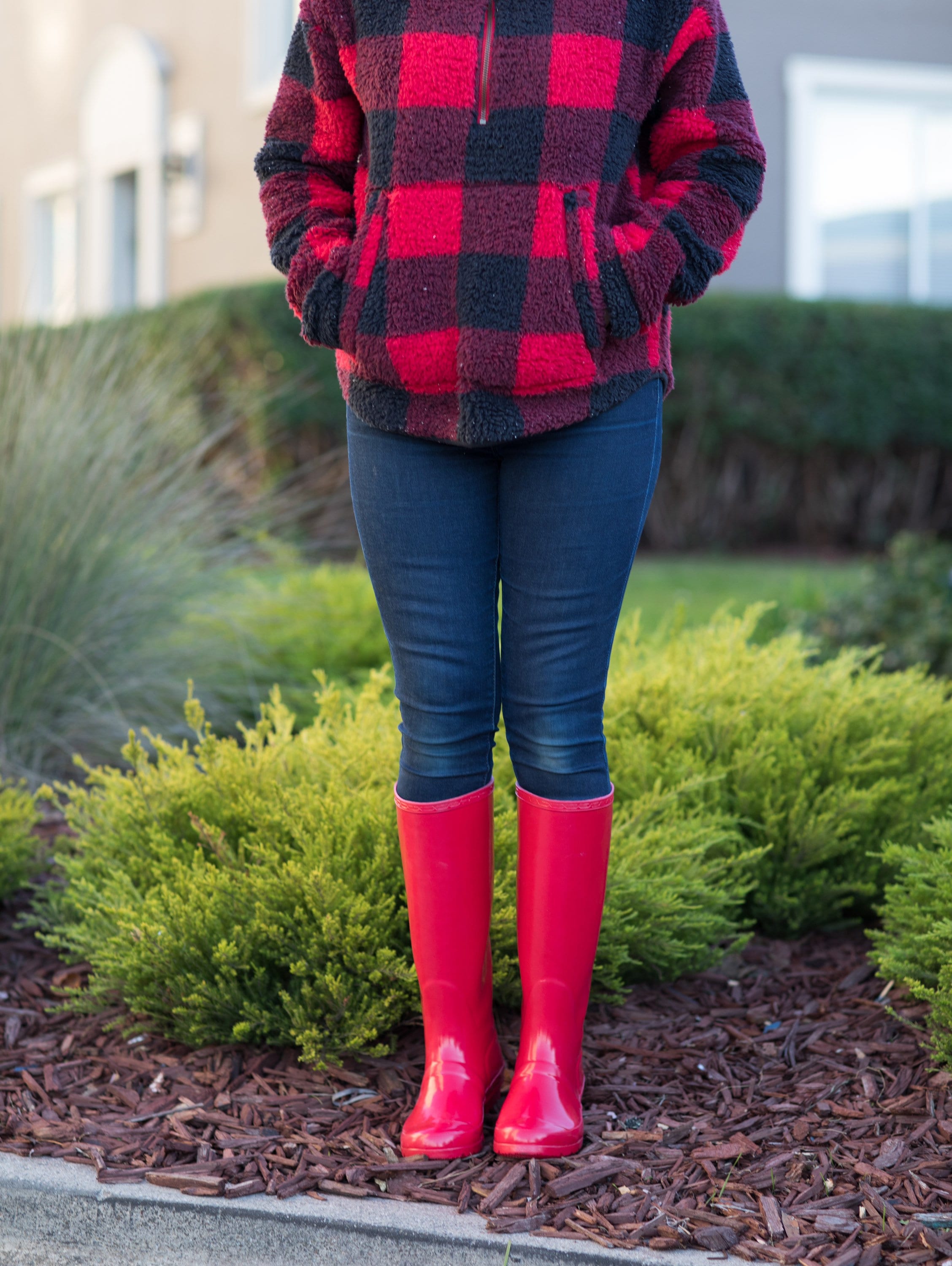 Women’s Tall Red Rainboots - Etsy