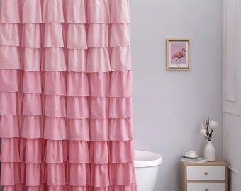 Ruffle Shower Curtain - Etsy