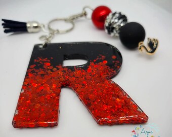 Letter R Keychain - Etsy