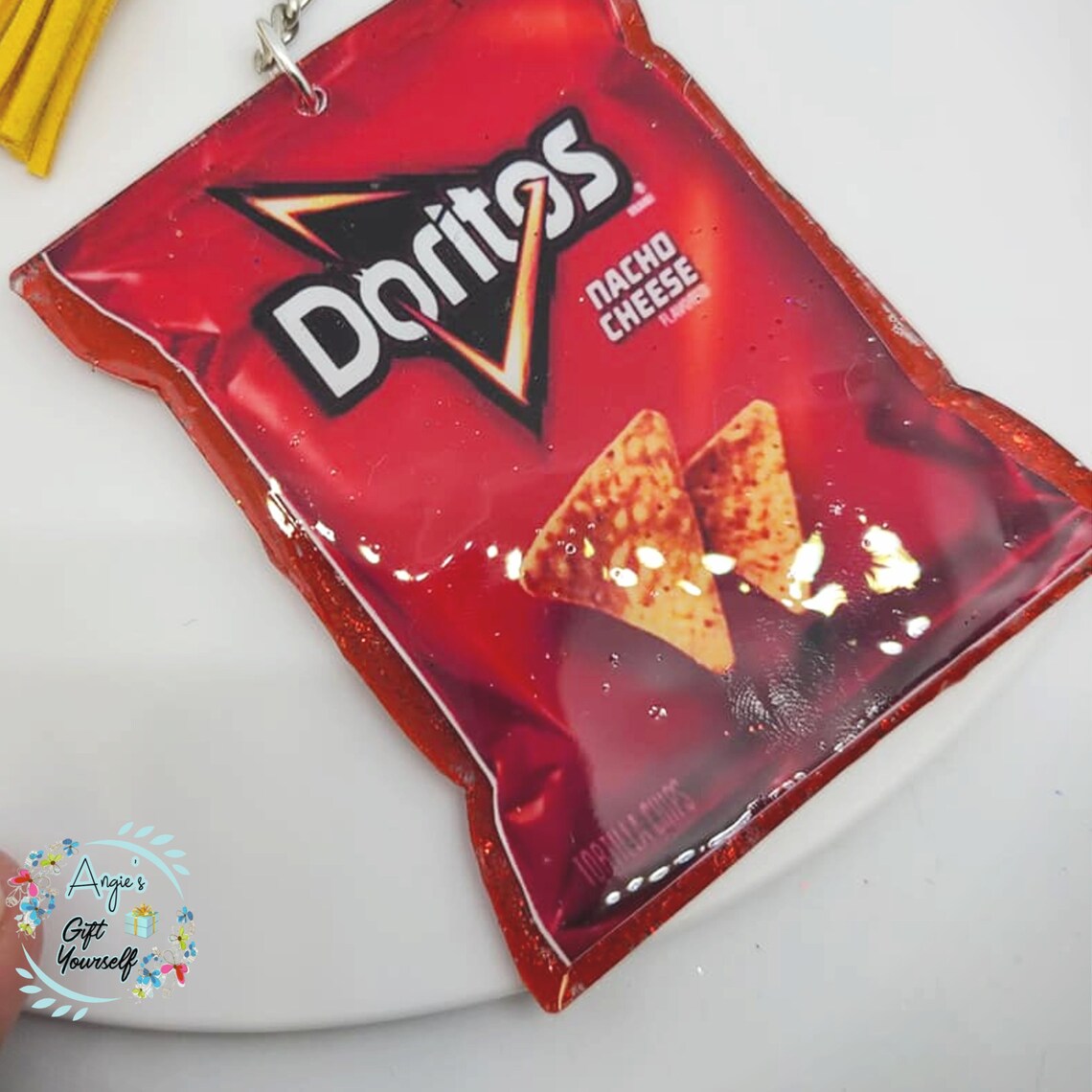 Nacho Cheese Doritos Keychain Doritos Keychain Snacking - Etsy