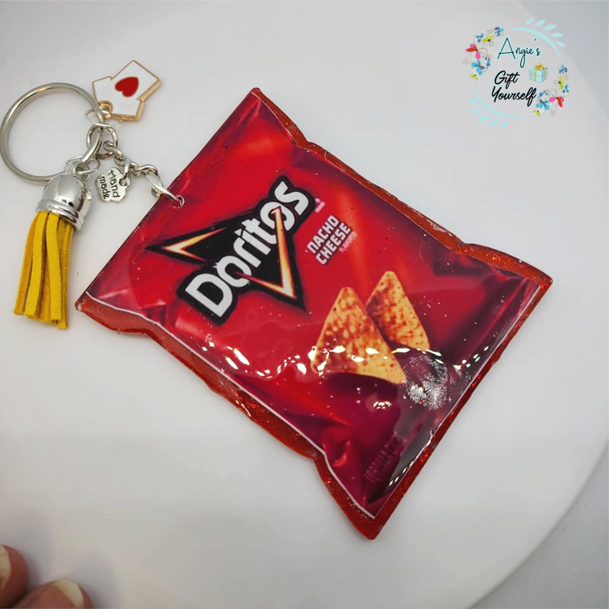 Nacho Cheese Doritos Keychain Doritos Keychain Snacking | Etsy