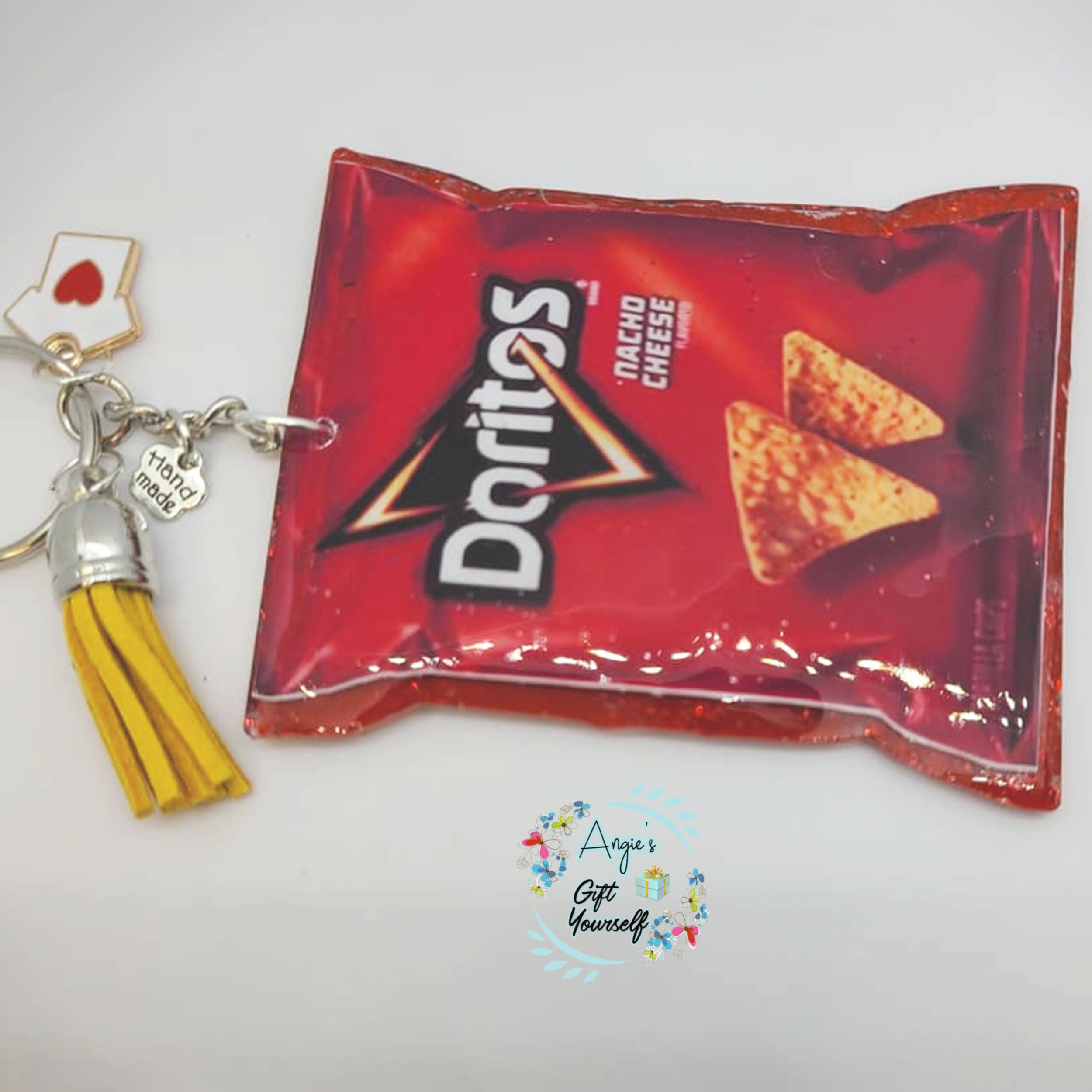 Nacho Cheese Doritos Keychain Doritos Keychain Snacking | Etsy