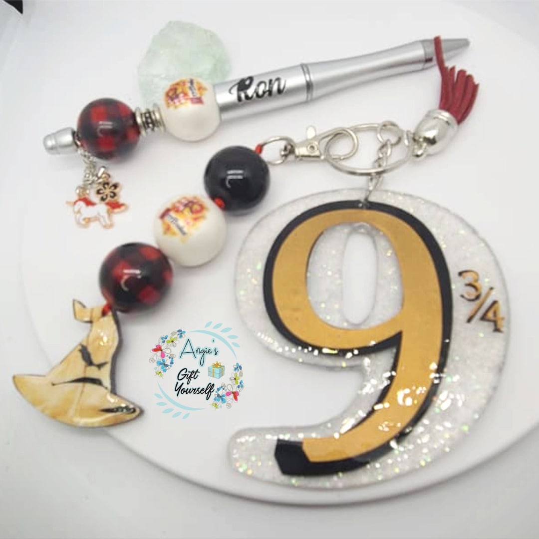 Ron W Keychain Set Keychain Weasely Pen Set Hogwart Keychain Keychain ...