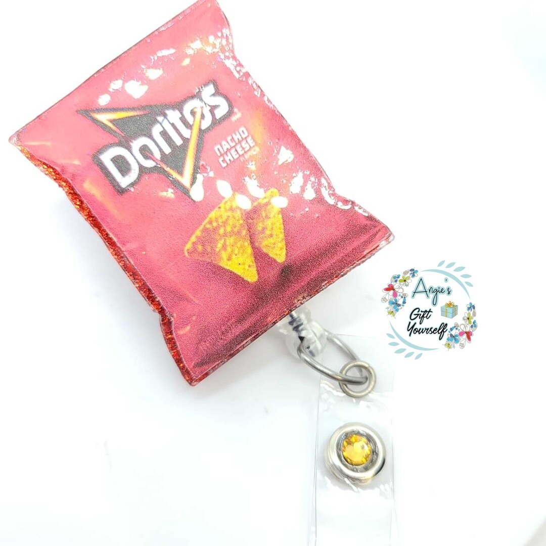 Nacho Cheese Doritos Badge Reel: Snack Lover ID Holder - Etsy