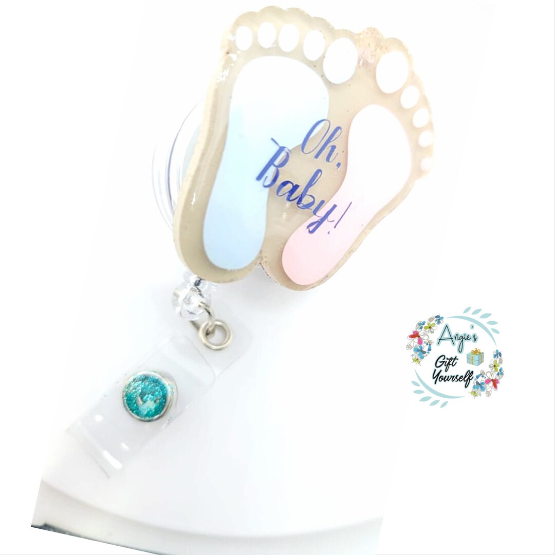 Baby Badge Reel Infant Badge Reel Newborn Badge Reel - Etsy UK