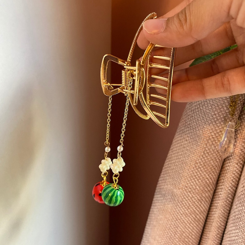 Watermelon Fruit Fun and Quirky Hair Accessory Hair Clip Summer Gift ...
