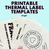 Thermal Label Shipping Templates Small Business Packaging 4x6 Printable ...