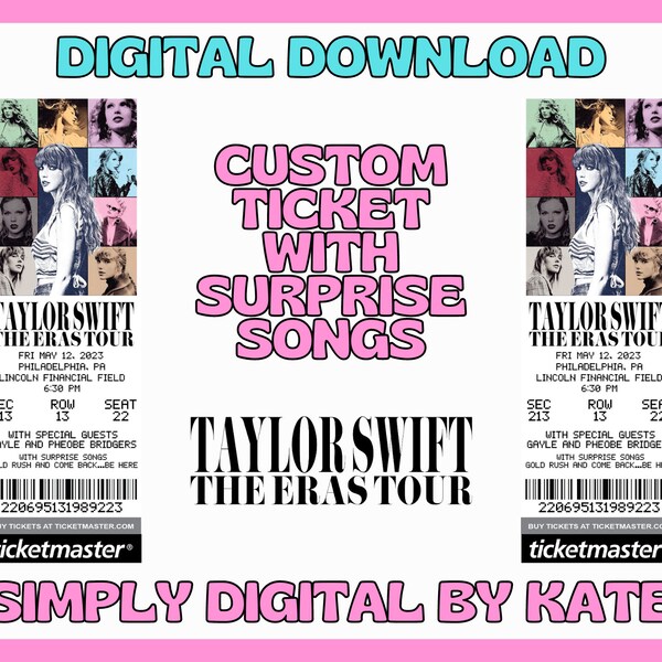Custom Ts Ticket - Etsy