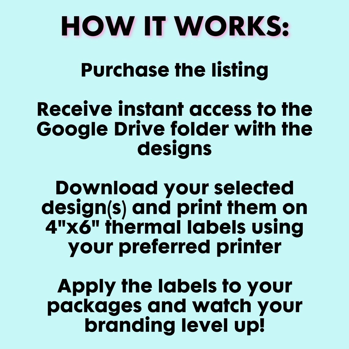 Thermal Label Shipping Templates Small Business Packaging 4x6 Printable ...