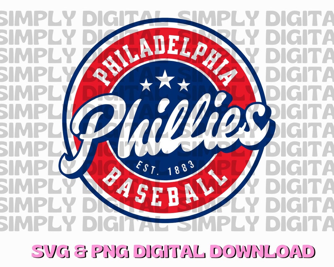 Philly Baseball Badge SVG PNG Digital Download Philadelphia Baseball ...