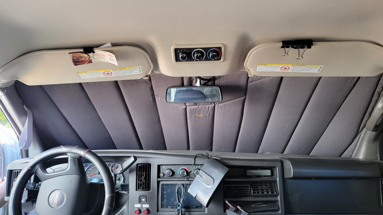 Stelletek GMC Savana / Chevy Express Van Windshield Window Cover ...