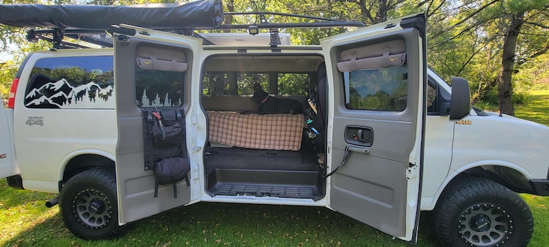 Stelletek GMC Savana / Chevy Express Van Side Barn Door Window Cover ...