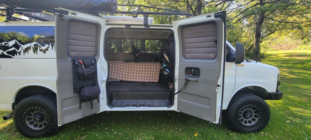 Stelletek GMC Savana / Chevy Express Van Side Barn Door Window Cover ...