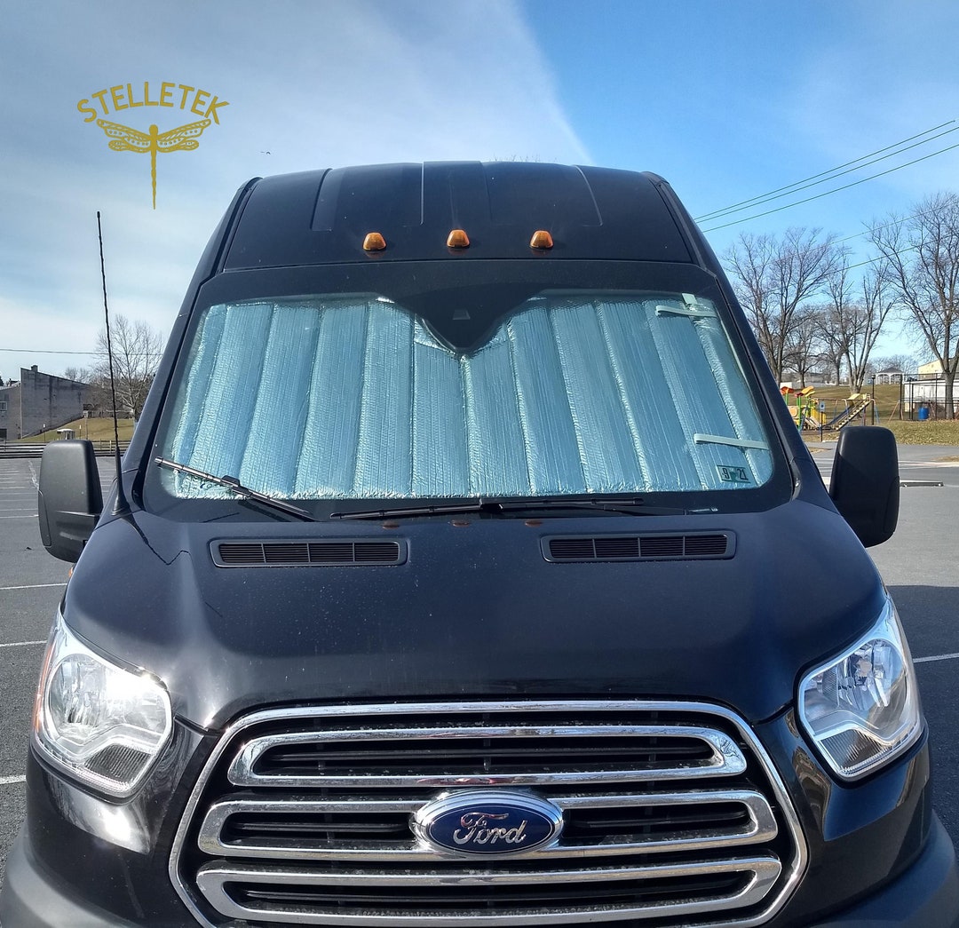 Stelletek Ford Transit 2015-2023 Windshield Van Window Cover Curtains ...