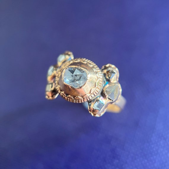 Rare Antique Iberian Ring, Antique Diamond Ring, 18k … - Gem
