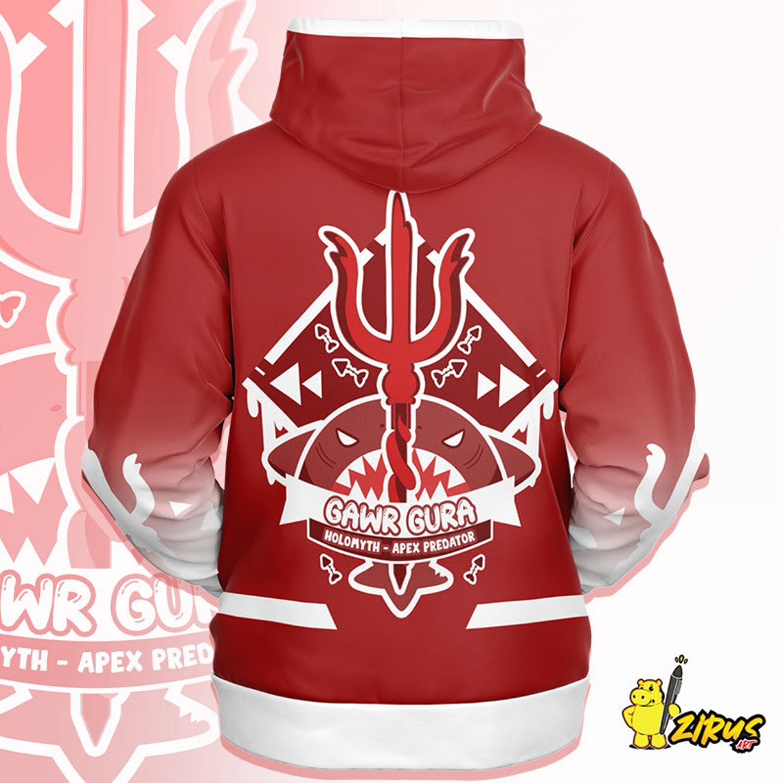 Halloween 2022 Gawr Gura blood Red Variant - Etsy UK
