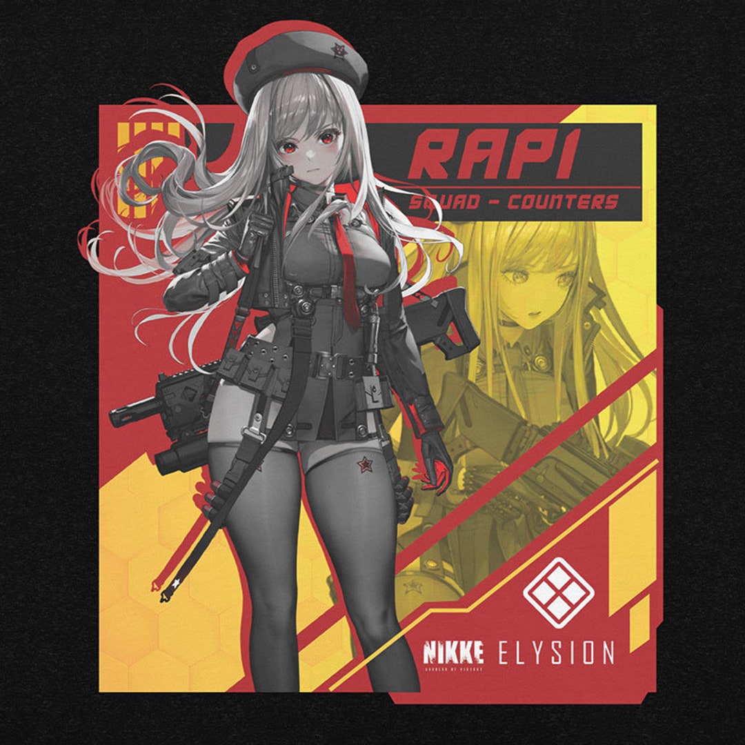 Nikke Goddess of Victory, Rapi T-shirt, Mobile Games, Unisex, Cosplay ...