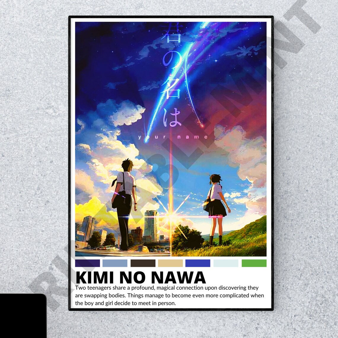 Your Name Poster Kimi no nawa Anime Movie Poster | Etsy
