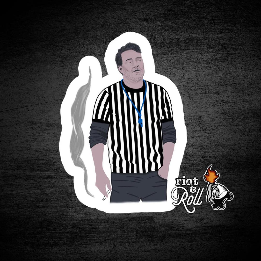 Sad Ref Ben Affleck Sticker - Referee Sticker, Officials Sticker ...