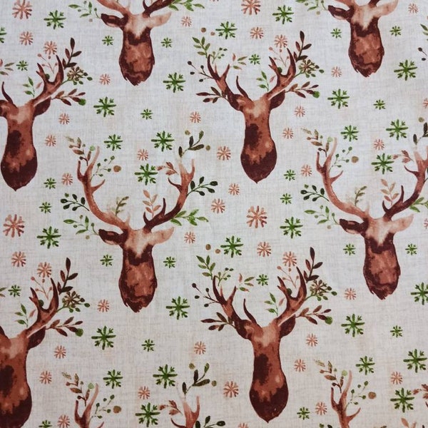 Pink Deer Head - Etsy