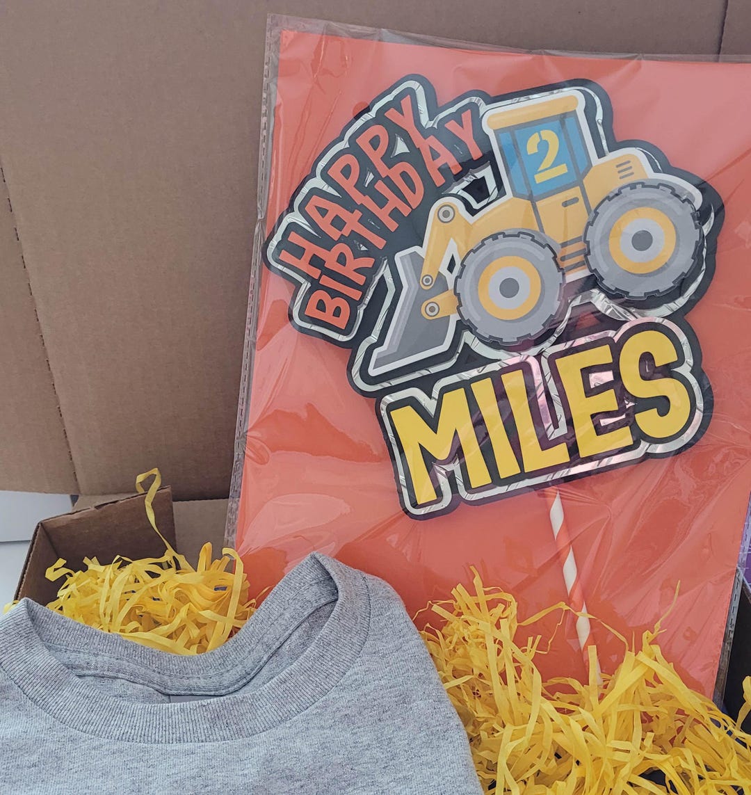 Bulldozer Party Box Set - Small, Medium, Large Packages for Birthday ...
