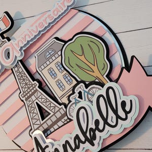 Paris Cake Topper Classic French Cake Topper | Personalized Eiffel ...