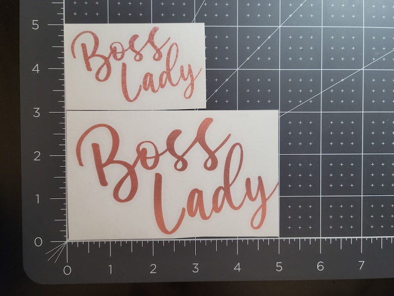 Boss Lady Decal - Choose From 19 Colors - Holographic, Metallic ...