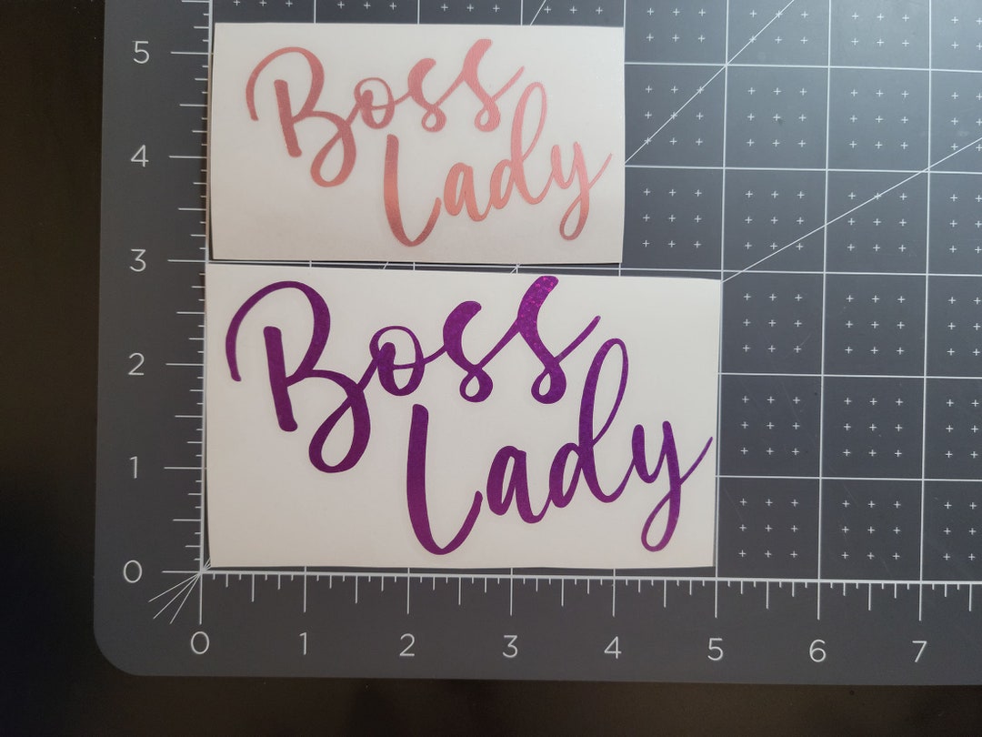 Boss Lady Decal - Choose From 19 Colors - Holographic, Metallic ...