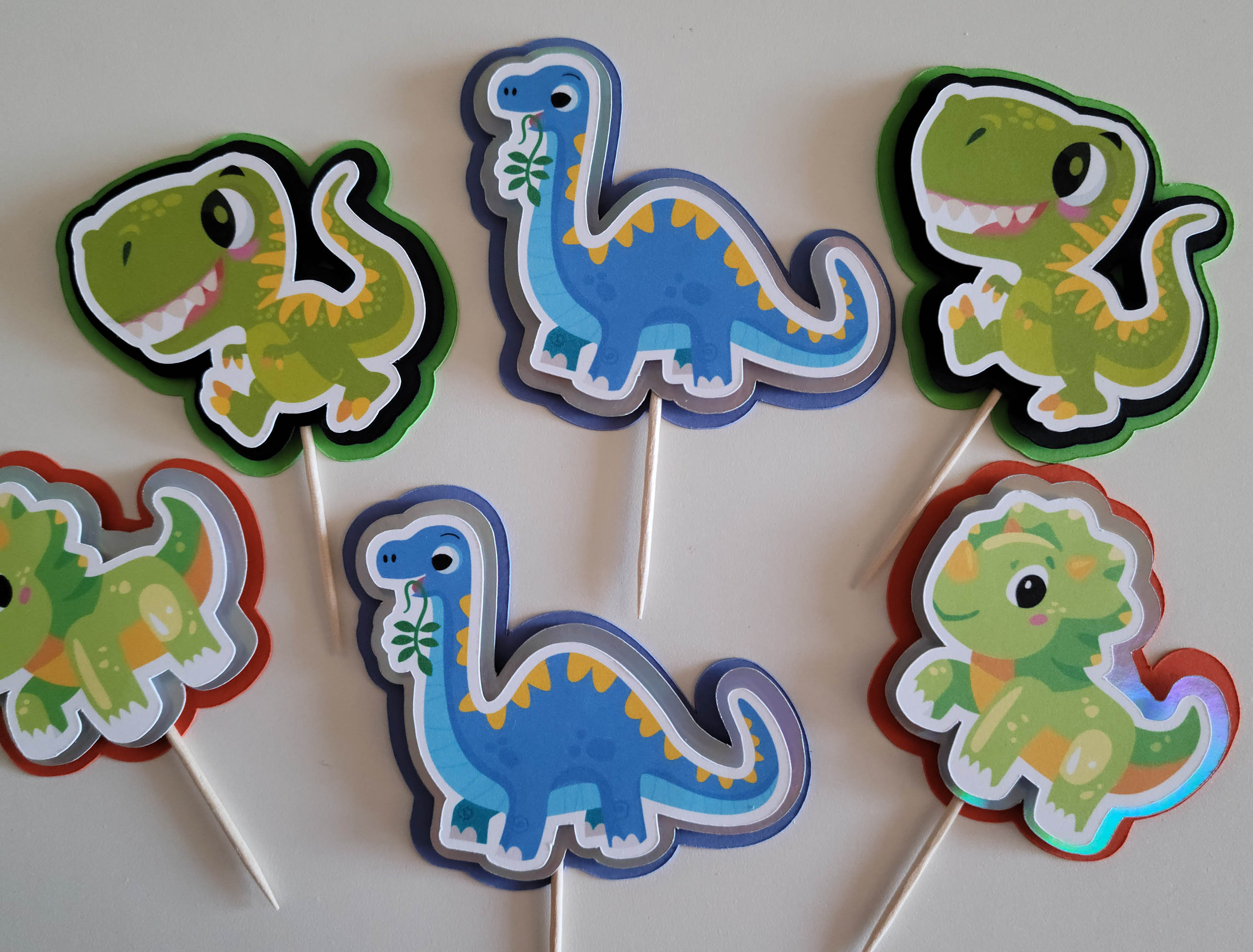 3 REX Custom Birthday Cake Topper - Dinosaur Birthday Theme - 3 Year ...