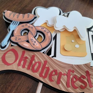 German Style Cake Topper for Birthdays, Oktoberfest, Groom's Cake ...