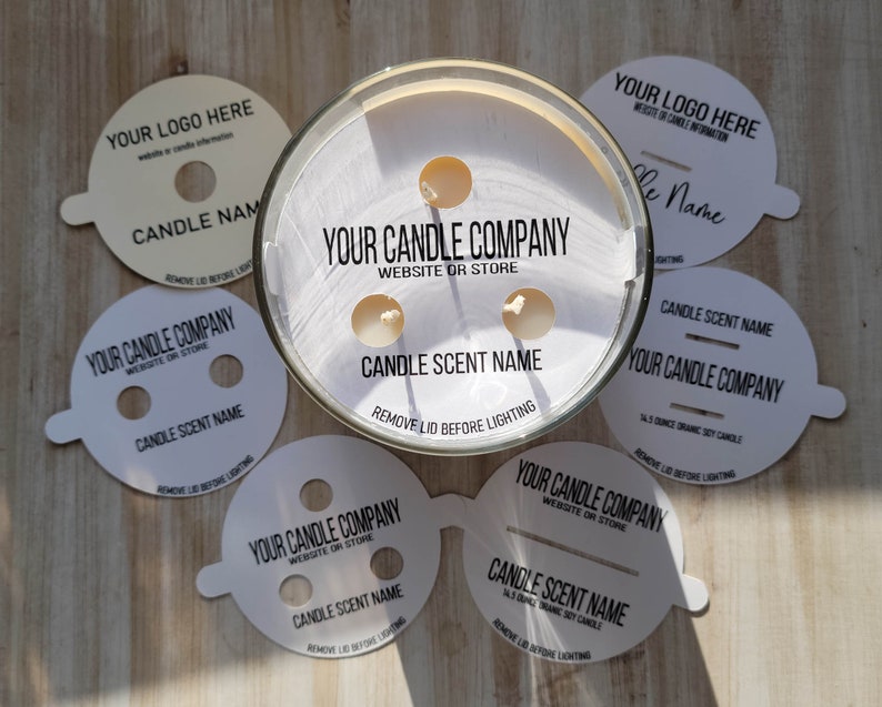 Select-a-size Custom Candle Dust Covers Standard and Wood - Etsy