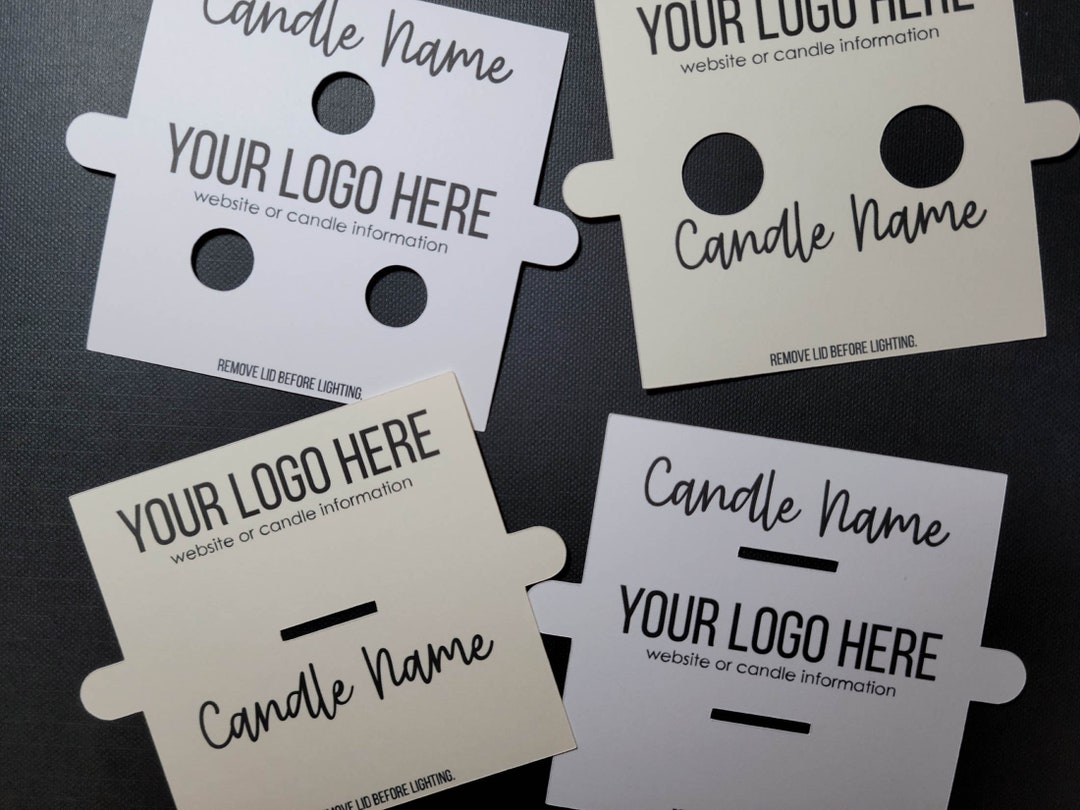 Customizable Square Candle Dust Covers - Personalized Printed Candle ...