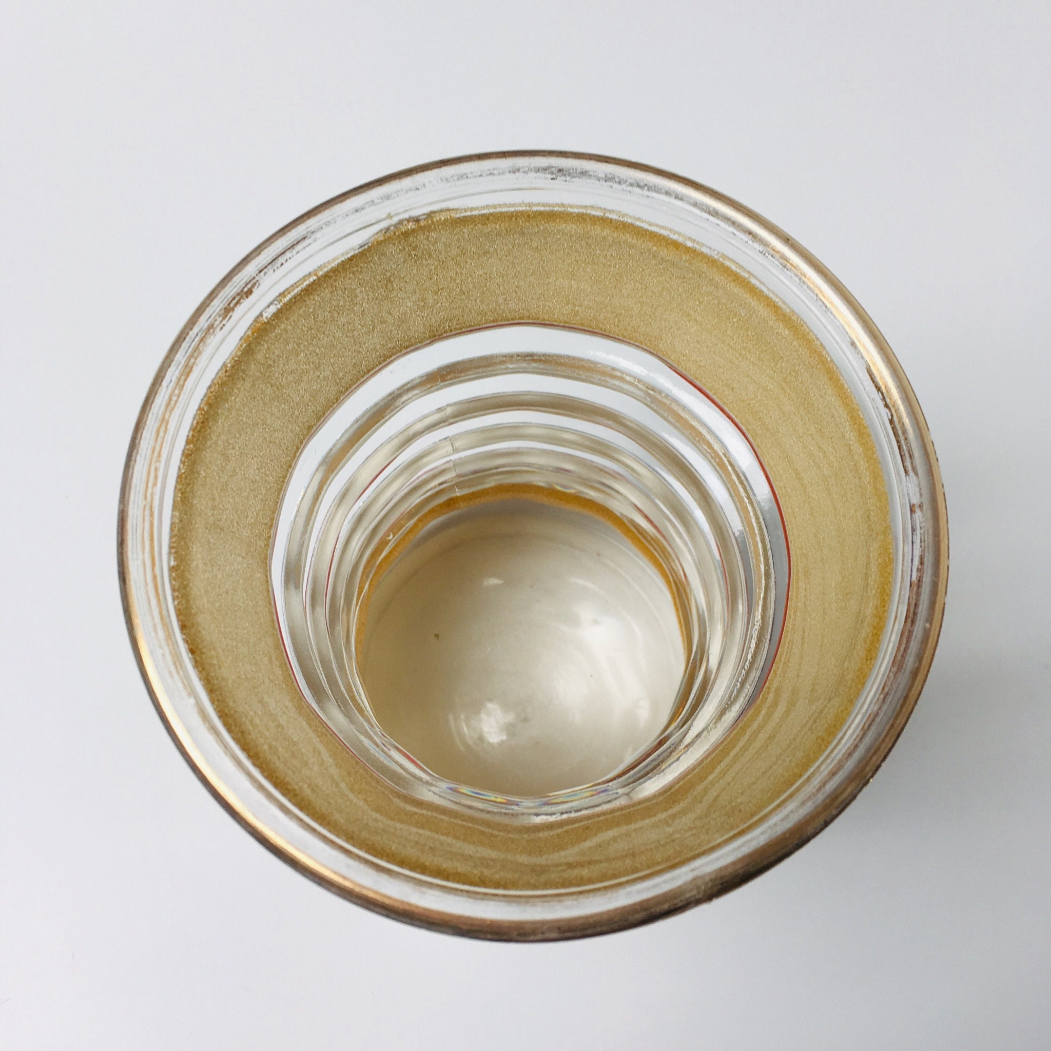 Vintage Enamelled Glass Vase 70s - Etsy