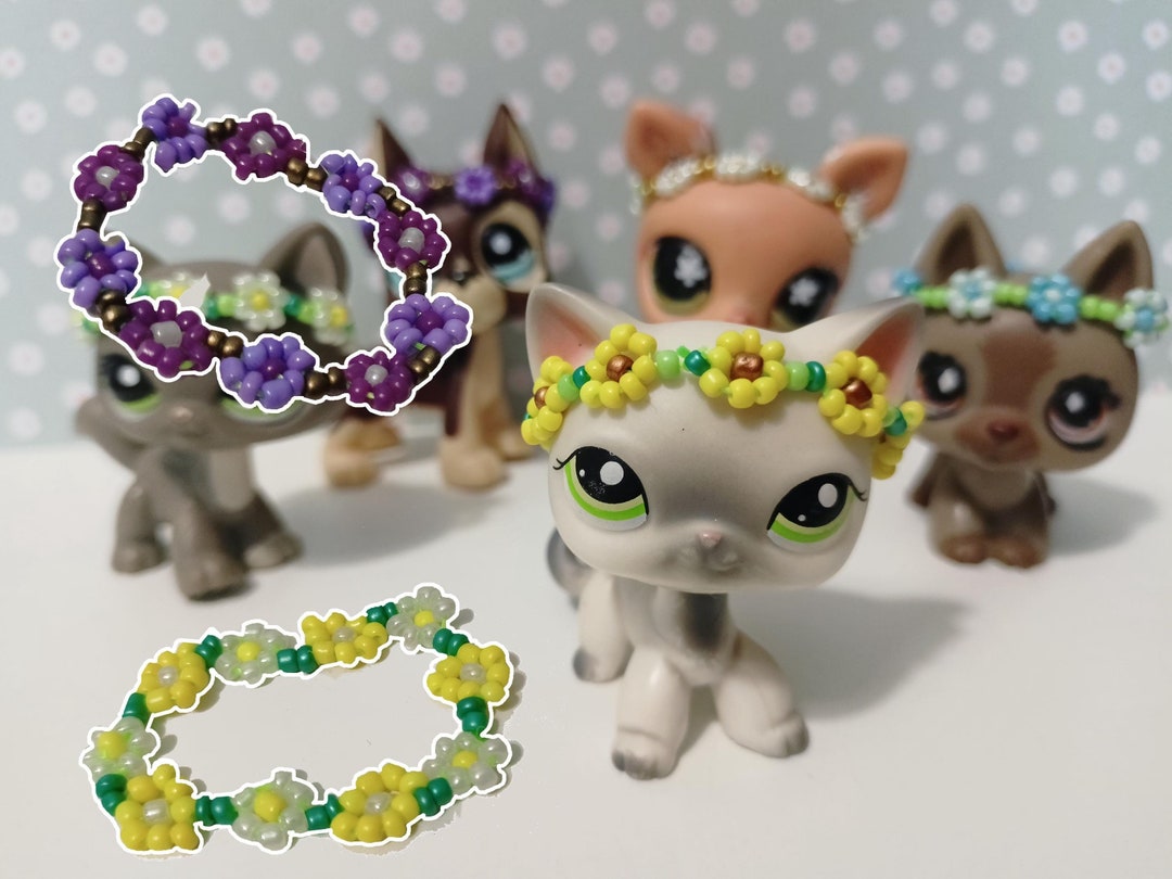 Littlest Pet Shop LPS Flower Crown Wreath Hat Accessories for Figures ...