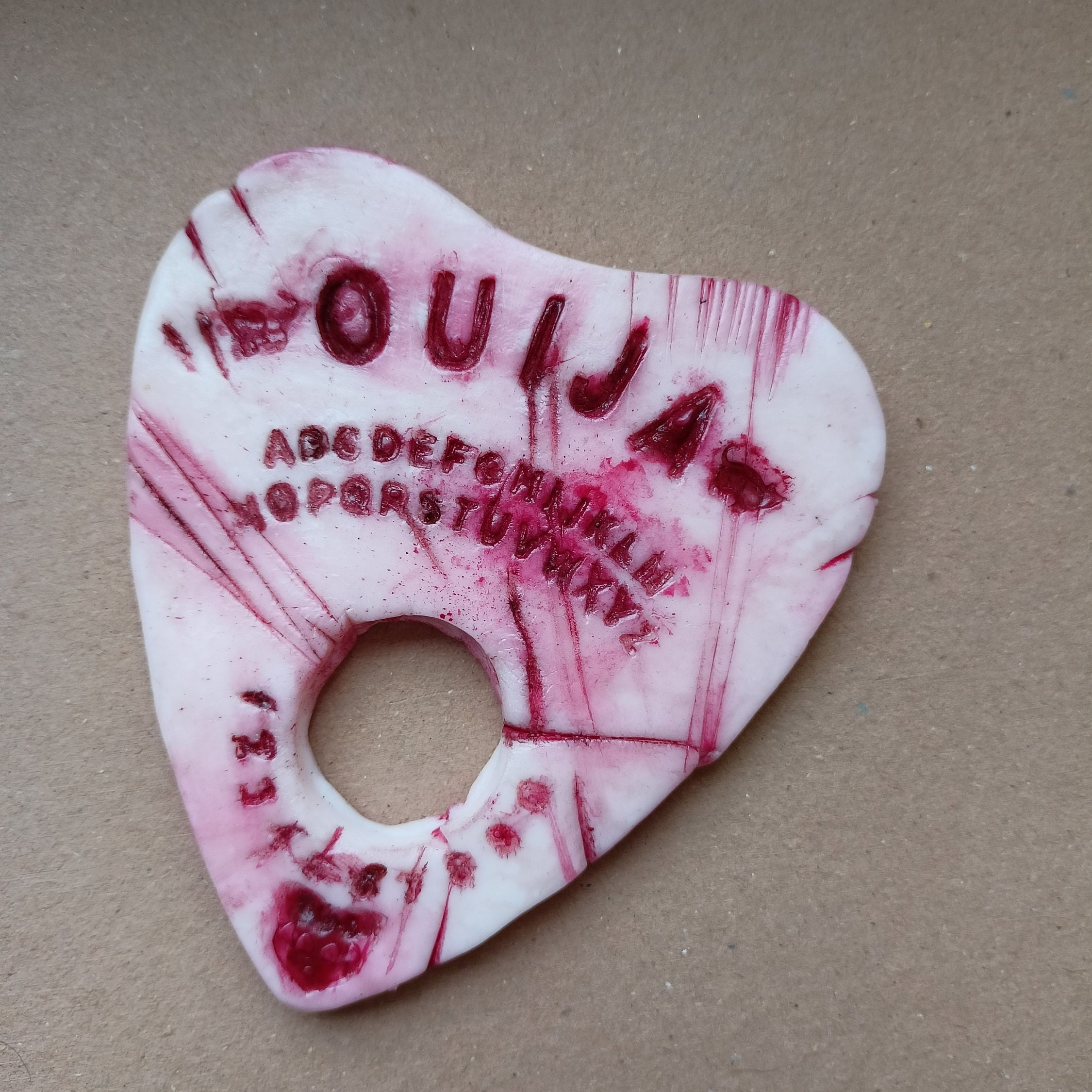 Ouija Pointer Human Skin Polymer Clay Gore Blood Goth - Etsy