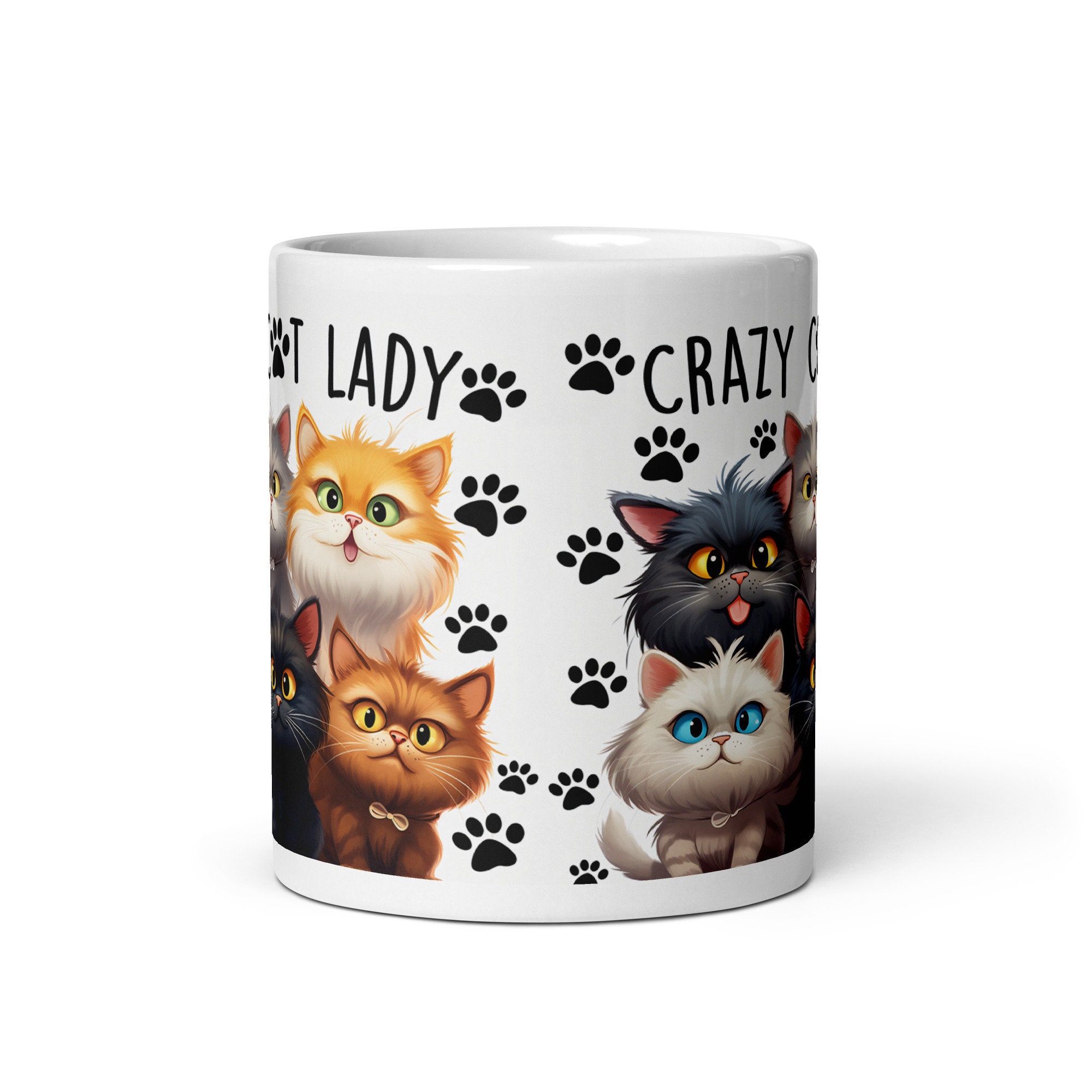 Crazy Cat Lady, Crazy Cat Coffee Mug, Cat Lovers Mug, I Love My Cat Mug ...