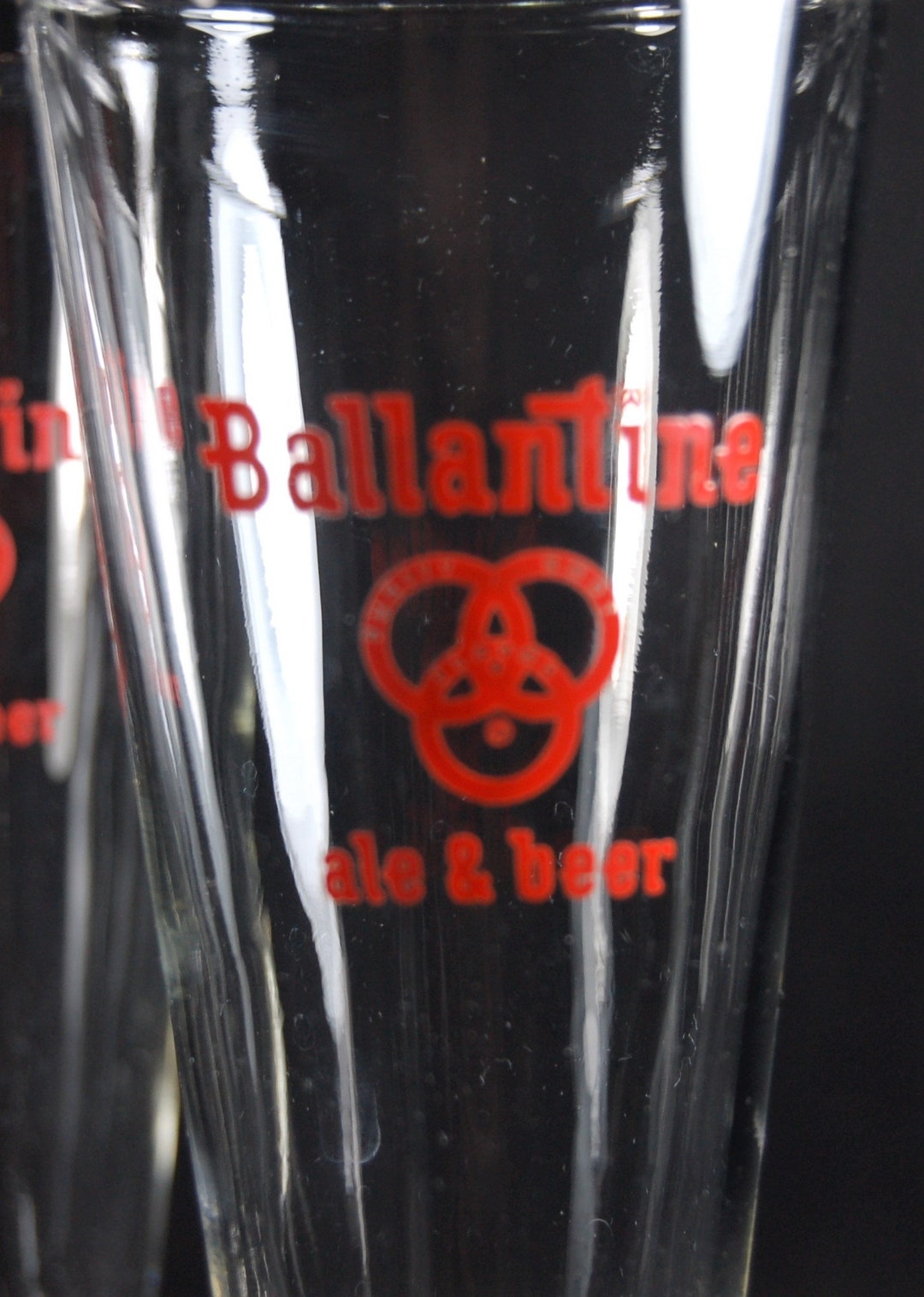 4 - Vintage Ballantine Beer and Ale 8 Oz Pilsner Glasses - Etsy