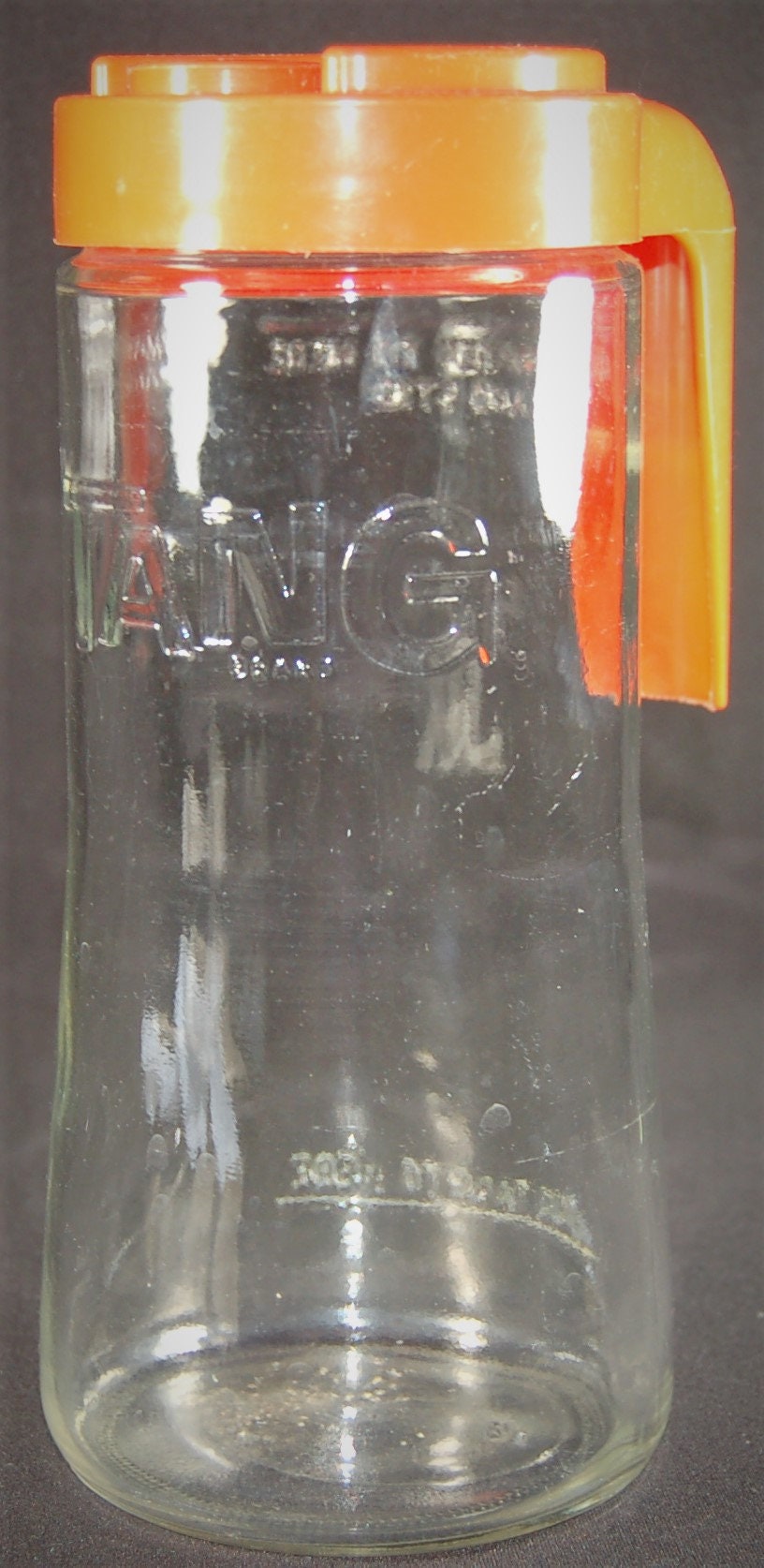 Vintage 1970s TANG Orange Drink Clear Glass Pitcher - Etsy
