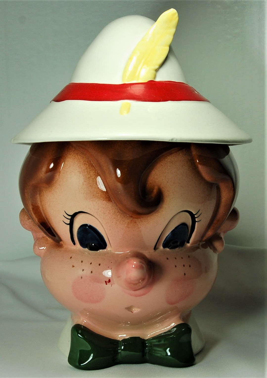 Walt Disney's Pinocchio Vintage Cookie Jar 1940's - Etsy