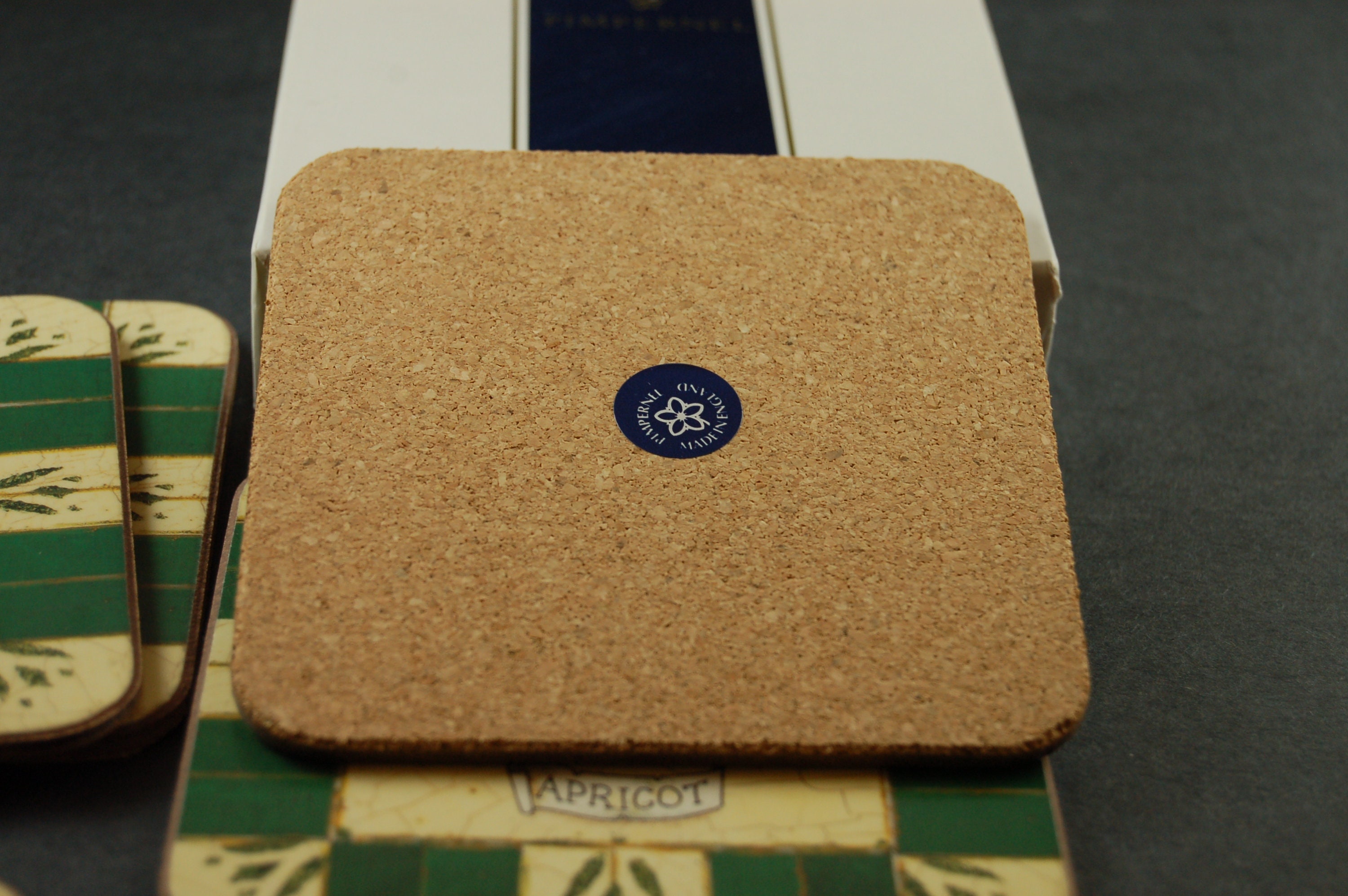 Vintage Pimpernel Coasters Harvest Fruit Made in England Cork Set of 6 ...