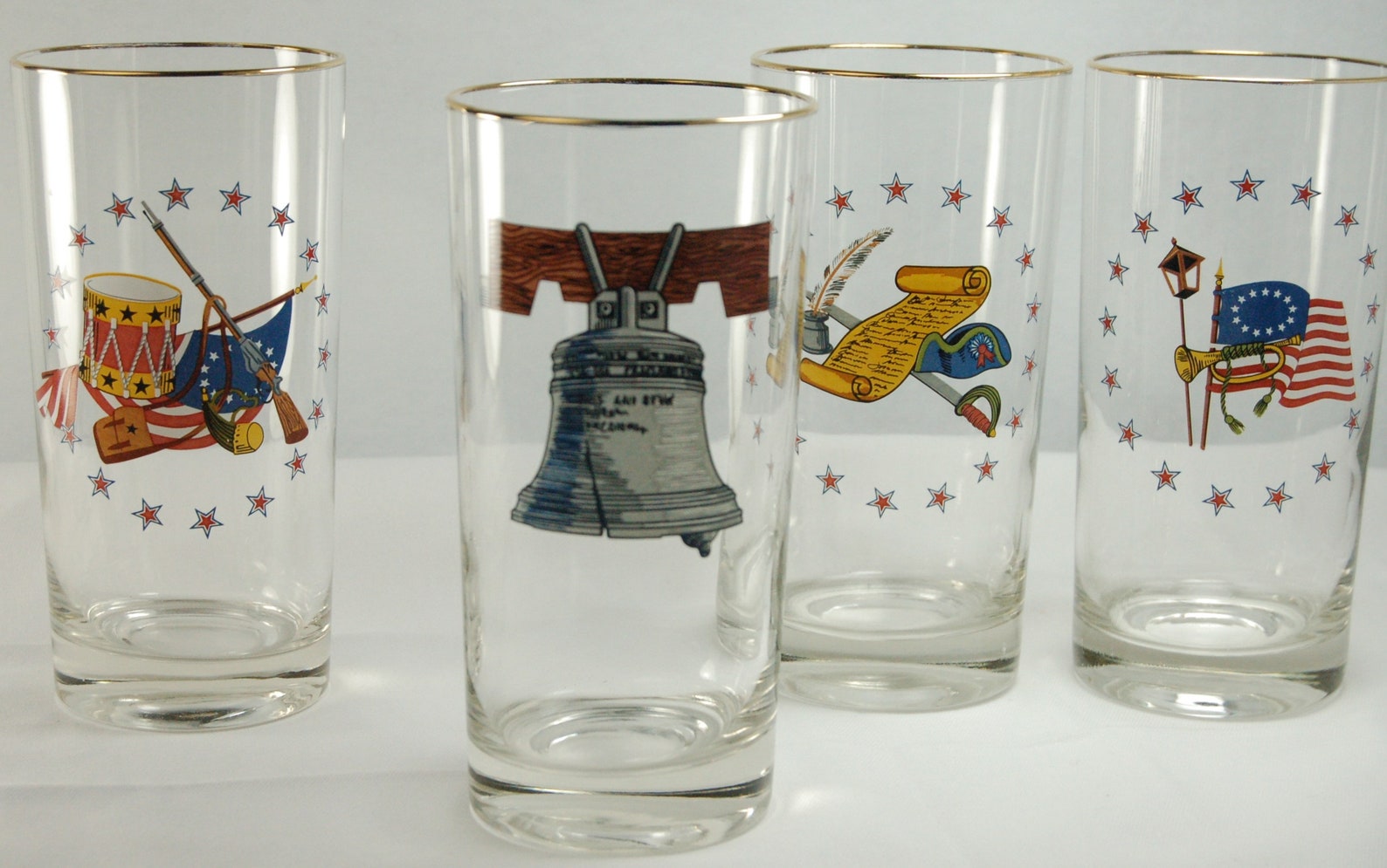 Bicentennial Themed Set of Glasses - Etsy