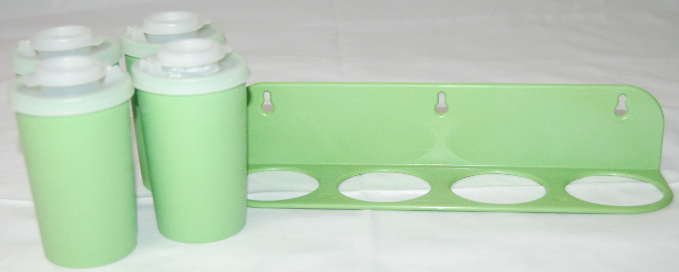 Vintage Tupperware Spice Containers With Rack Wall Mount - Etsy