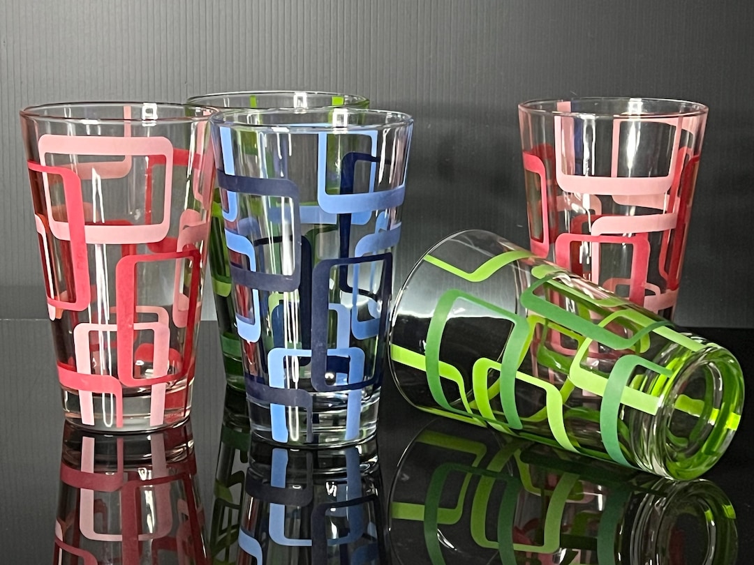 Mid Century Italian Glassware by Cerve, Made in Italy, Barware Tom ...