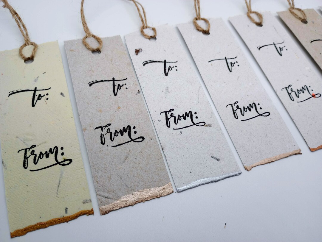 Handmade Plantable Seed Paper Gift Tags: Holiday Wildflower Tags - Etsy