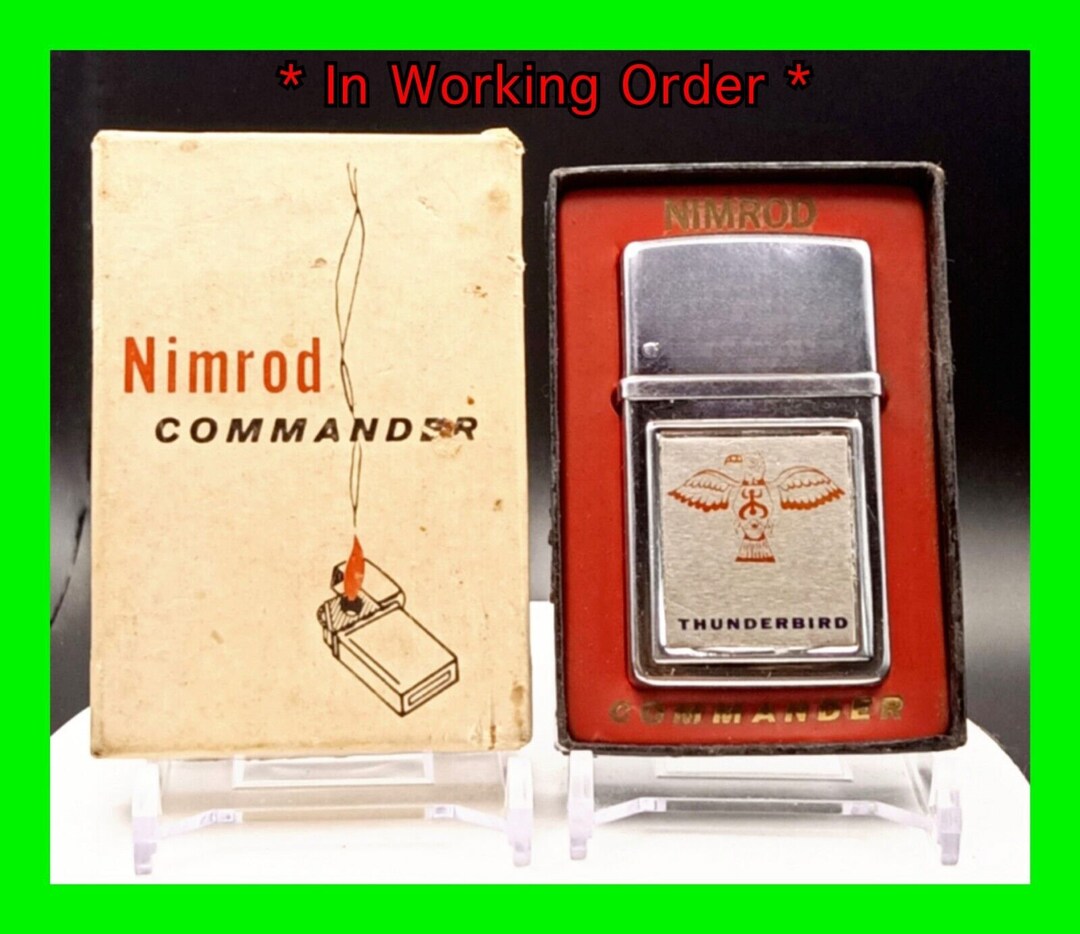Vintage Nimrod Commander Petrol Pipe Lighter With Box With - Etsy